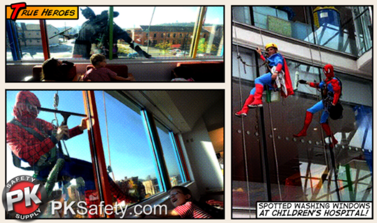 Window Washers Don Superhero Costumes for Kids – PK Safety