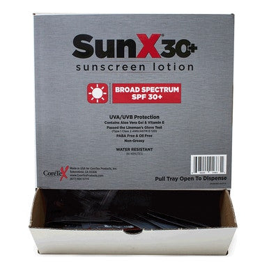 Coretex SunX SPF30 Sunscreen Wallmount 50/Box 91663 | PK Safety
