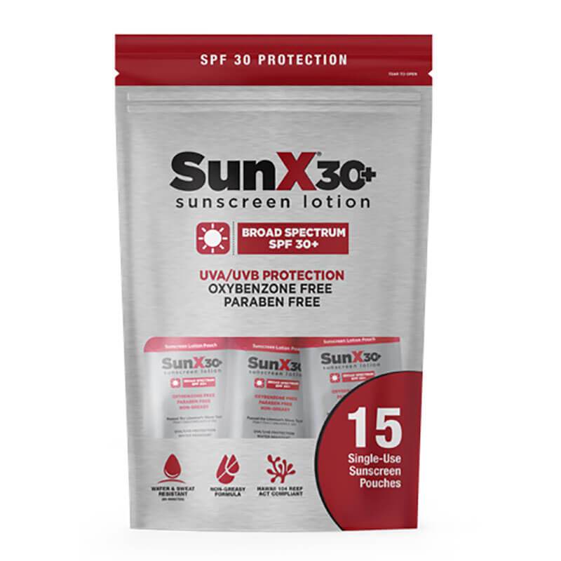 Coretex Sun X SPF 30 Sunscreen Lotion Pouch 15ct Travel Bag (case) – PK ...